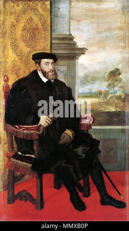 Emperor Charles V Seated 1548 by Titian Stock Photo - Alamy