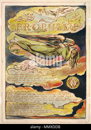 William Blake Europe. A Prophecy, Plate 8 (Bentley 9 Stock Photo - Alamy