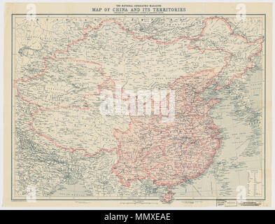 Geographic map of China Stock Photo - Alamy