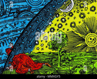. English: The Flammarion engraving is a wood engraving by an unknown ...