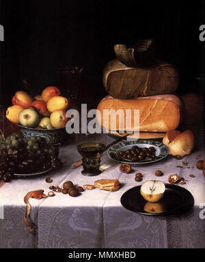 Still Life with Cheese 1615 Floris Claesz. van Dijck (NL Stock Photo ...