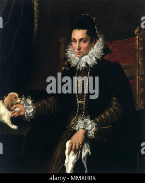 'Lady with a Lapdog' by Lavinia Fontana is a portrait painting ...