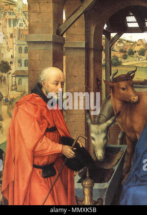 St Columba Altarpiece (detail) circa 1455. 1070 Rogier van der Weyden - St Columba Altarpiece ...