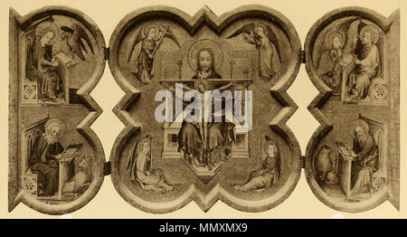 Franco-Flemish Triptych with the Holy Trinity and Four Evangelists ...
