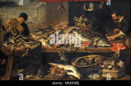 Frans Snyders' 'Fish Stall' (1618-1621) is an oil on canvas painting ...