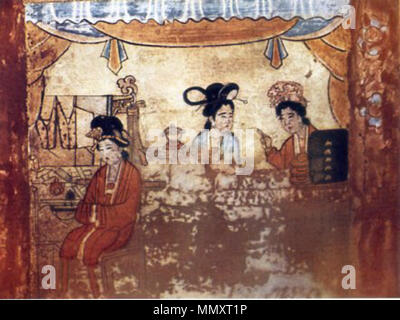 Fresco of the Tomb of Chao Ta-wêng 2 Stock Photo - Alamy