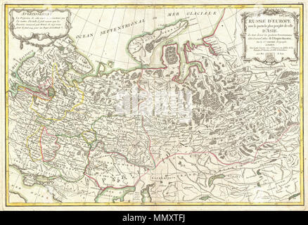 . English: A beautiful example of Jan Janvier's 1775 decorative map of ...