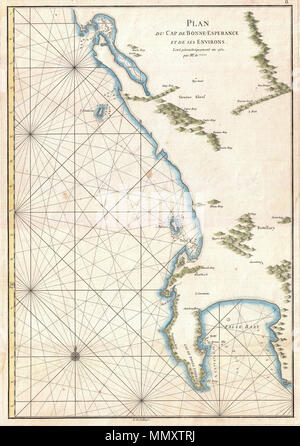 Map of Cape Town and the fort De Goede Hoop (Good Hope Stock Photo - Alamy
