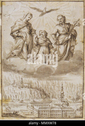 'Fromiller Stift Ossiach mit der Hl Familie' refers to a religious site ...
