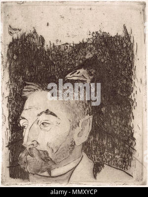 Stéphane Mallarmé by Paul Gauguin, 1891, depicts the poet seated ...