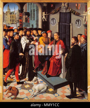 Gerard David - The Judgment of Cambyses, panel 1 - The capture of the ...