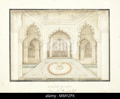 Inside the Rang Mahal in the Red Fort in Delhi in India Stock Photo - Alamy