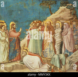 Giotto - Scrovegni - -25- - Raising of Lazarus Stock Photo - Alamy