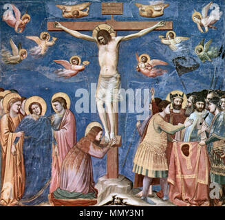 Giotto di Bondone fresco, the Scrovegni Chapel, Padua Italy - 14th ...