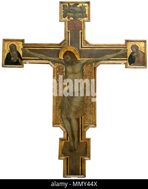 This painting by Giotto, 'Crocifissione del Louvre' (Crucifixion of the ...