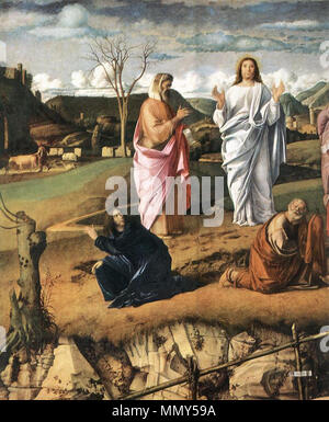 Transfiguration of Christ c. 1487 by Giovanni Bellini Stock Photo - Alamy