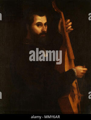 'Portrait eines Gambenspielers' by Giulio Campi depicts a gentleman ...