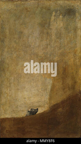 The Dog 1819 by Francisco Goya Stock Photo - Alamy