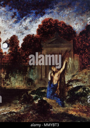 Orpheus at the Tomb of Eurydice 1891 by Gustave Moreau Stock Photo - Alamy