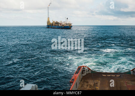 AHTS vessel Towing and anchor handling winch Stock Photo: 222775872 - Alamy