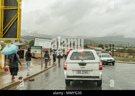 The road bridge over the Tugela River below Woodstock Dam wall near ...