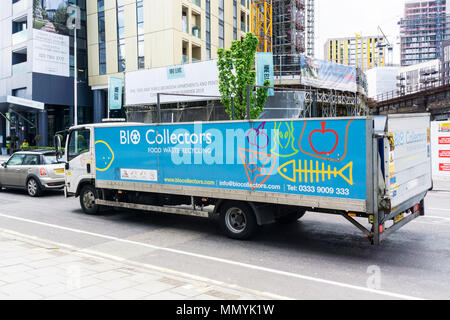 A food waste collection truck in London, UK, which will take the waste ...