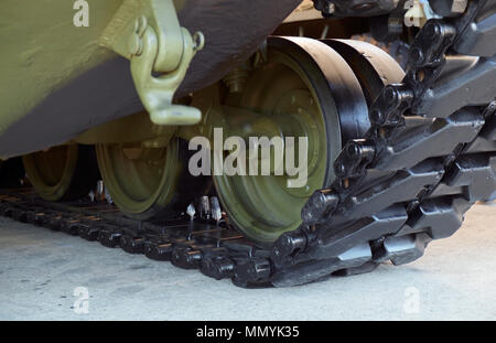 Military tank tracks close up view Stock Photo - Alamy
