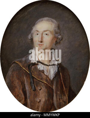 This miniature portrait by Louis Joseph Maurice Hall depicts a figure ...