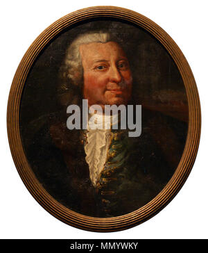 . English: Portrait of Albrecht von Haller in house clothing during his ...