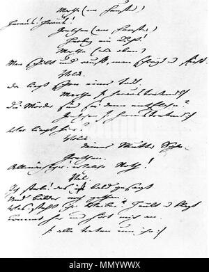 Johann Wolfgang von Goethe, 1800 Stock Photo - Alamy