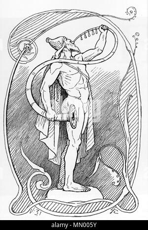 Lorenz Froelich (1820-1908), Illustration No. 3 to "Quoning Dagmar ...