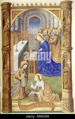 The 'Heures de Charles VIII' is a medieval manuscript with a depiction ...