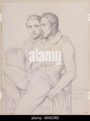 FLANDRIN, Hippolyte flandrin (1809 - 1864) French artist. 'Young Man by ...