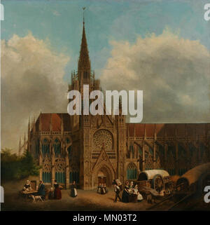 Hippolyte Sebron - Vue D'Une Cathédrale Gothique Stock Photo - Alamy