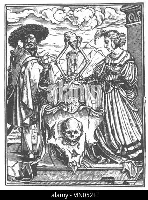 'Danse Macabre' by Holbein is a series of woodcut prints representing ...