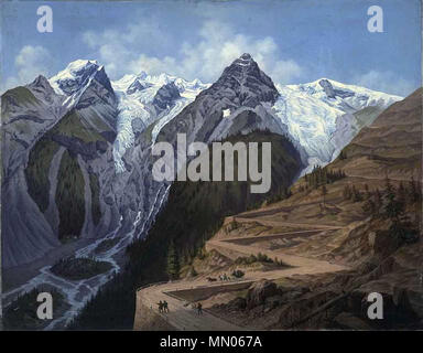 Hubert Sattler Stilfserjoch mit dem Ortler 1861 Stock Photo - Alamy