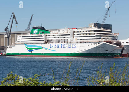 IIrish Ferries newbuilding W.B. Yeats in the making at FSG shipyard in ...