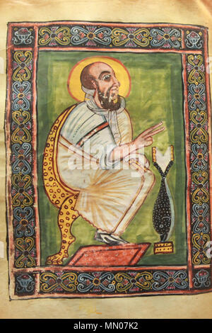 Illumination from Abba Garima gospel Stock Photo - Alamy