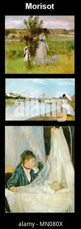 Berthe Morisot (Bourges, 1841 - Paris, 1895). The Psyche mirror (1876 ...