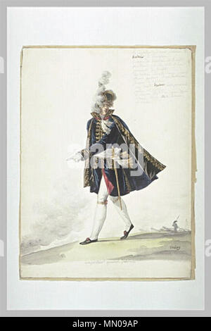 Isabey - Costume d'inspecteur général d'artillerie Stock Photo - Alamy