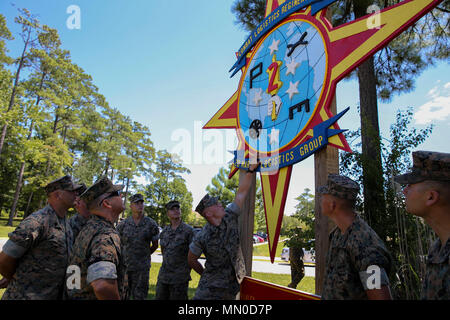 Col. Adam Chalkley, commanding officer for Combat Logistics Regiment 2 ...