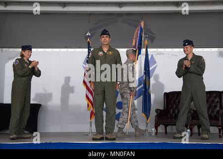 Col. Michael Curley, 23d Fighter Group commander, poses for a photo during a change of command ...