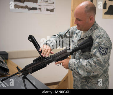 Members of the 130th Airlift Wing Security Forces Squadron pose for a ...