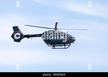 The cockpit of the H145M Light Utility Helicopter is pictured during a ...