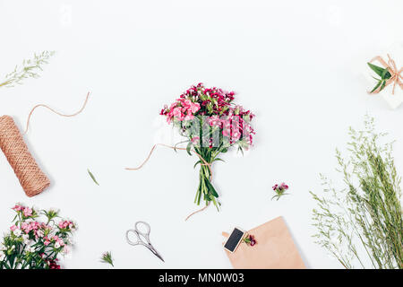 Holiday Gift Packaging Workspace With Copy Space Stock Photo - Alamy