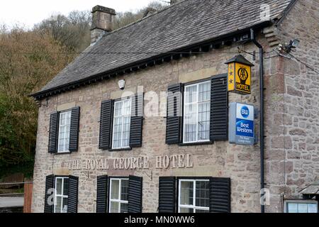The royal George hotel in the village of Tintern, Wye Valley ...