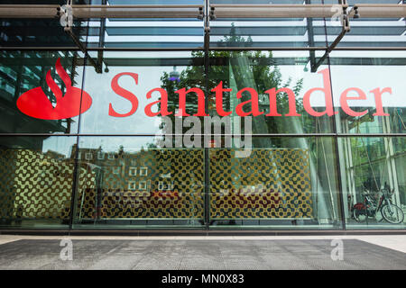 Santander Bank Triton Square offices in central London UK Stock Photo ...