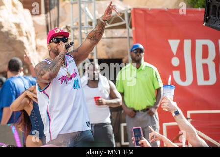 LAS VEGAS, NV - May 2: Flo Rida and Justin Bieber pictured as Justin ...
