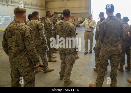 Marines tour the depot-level maintenance facility at Marine Corps ...