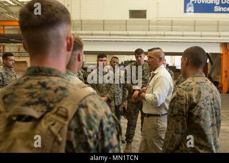 Marines tour the depot-level maintenance facility at Marine Corps ...
